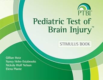 Amazon | Pediatric Test of Brain Injury Ptbi Stimulus Book | Hotz ...