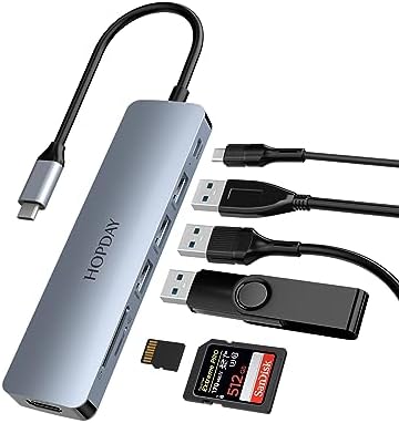 Amazon.com: iPad Pro USB C Hub Adapter for iPad Pro 2024 M4 M2 M1,7-in ...