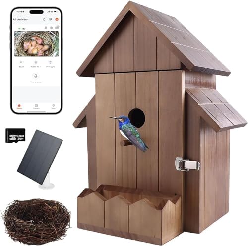 Amazon.com: Smart Bird House with AI Identify Camera, 1080P Birdhouse ...