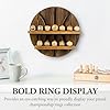 Amazon.com: MyGift 2 Tier Wall Mounted Rustic Burnt Solid Wood Sports ...