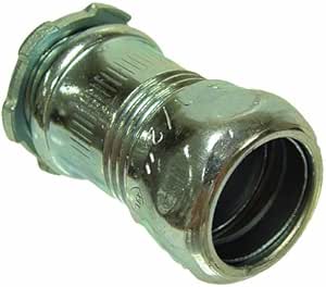 Amazon.com: Hubbell-Raco 2902 EMT Compression Connector, Steel, 1/2 ...