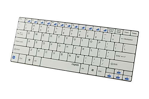 Amazon.in: Buy Rapoo E6100 Ultra-Slim Mini Bluetooth Keyboard (White ...