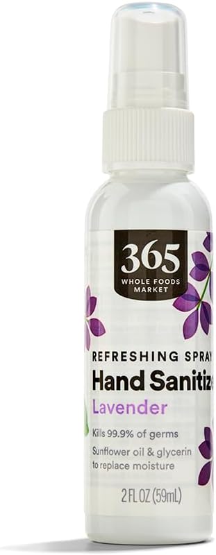 Amazon.com: 365 by Whole Foods Market, Lavender Hand Sanitizer Spray, 2 ...