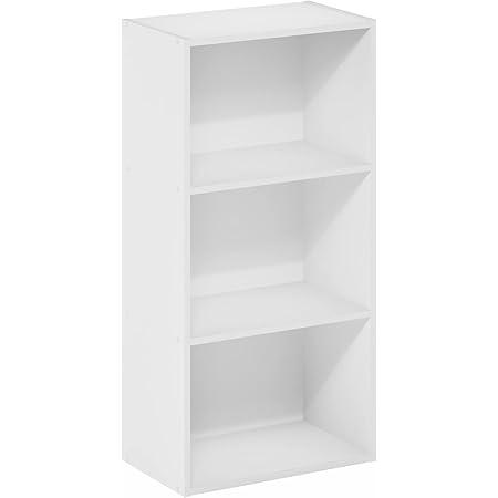 Amazon.com: Furinno Luder Shelf Bookcase with 1 Door Storage Cabinet ...