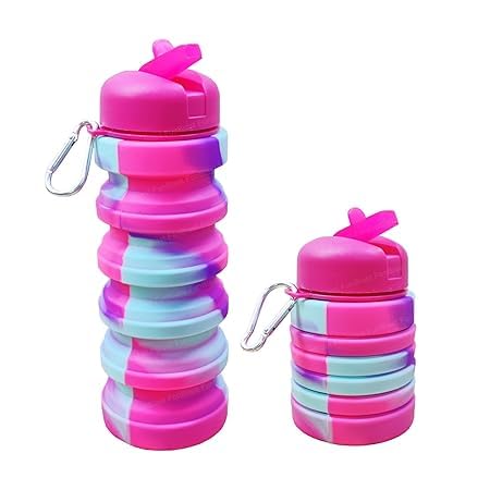 Keen Kid Silicone Foldable Water Bottle: Expandable and Collapsible ...