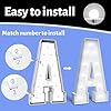 Amazon.com: 4FT Marquee Light Up Numbers - Cool White Light Up Numbers ...