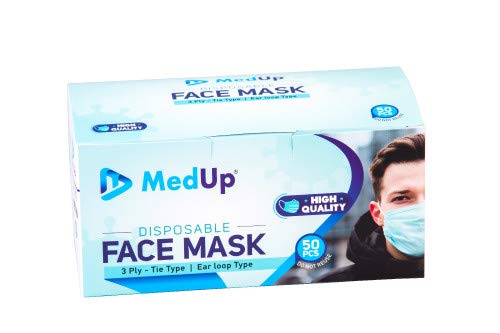 MedUp 3Ply Disposable Bacterial Filtration and 95% Particle Filtration ...