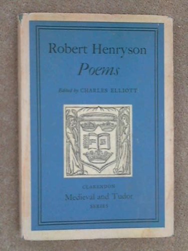 Robert Henryson Poems: Edited By Charles Elliott: 9780198710073: Amazon ...