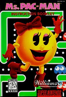 Ms. Pac-Man Instruction Booklet / Manual (Super Nintendo / SNES ...