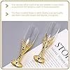 Amazon.com | Ciieeo 12pcs Gold Stem Mini Goblet Glass, Plastic Wine ...