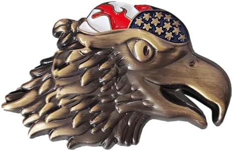 Amazon.com: OnlyYou.X Flying Eagle Head Emblem Flying Eagle Head Badge ...