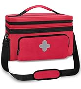 Amazon.com: Pill Bottle Organizer Bag with Combination Lock, Lockable ...