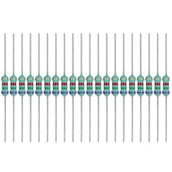 Electronic Spices 7.5k Ohm (Ω) 1/4 (0.25 watt) ±5% Tolerance 7.5k MR Ω ...