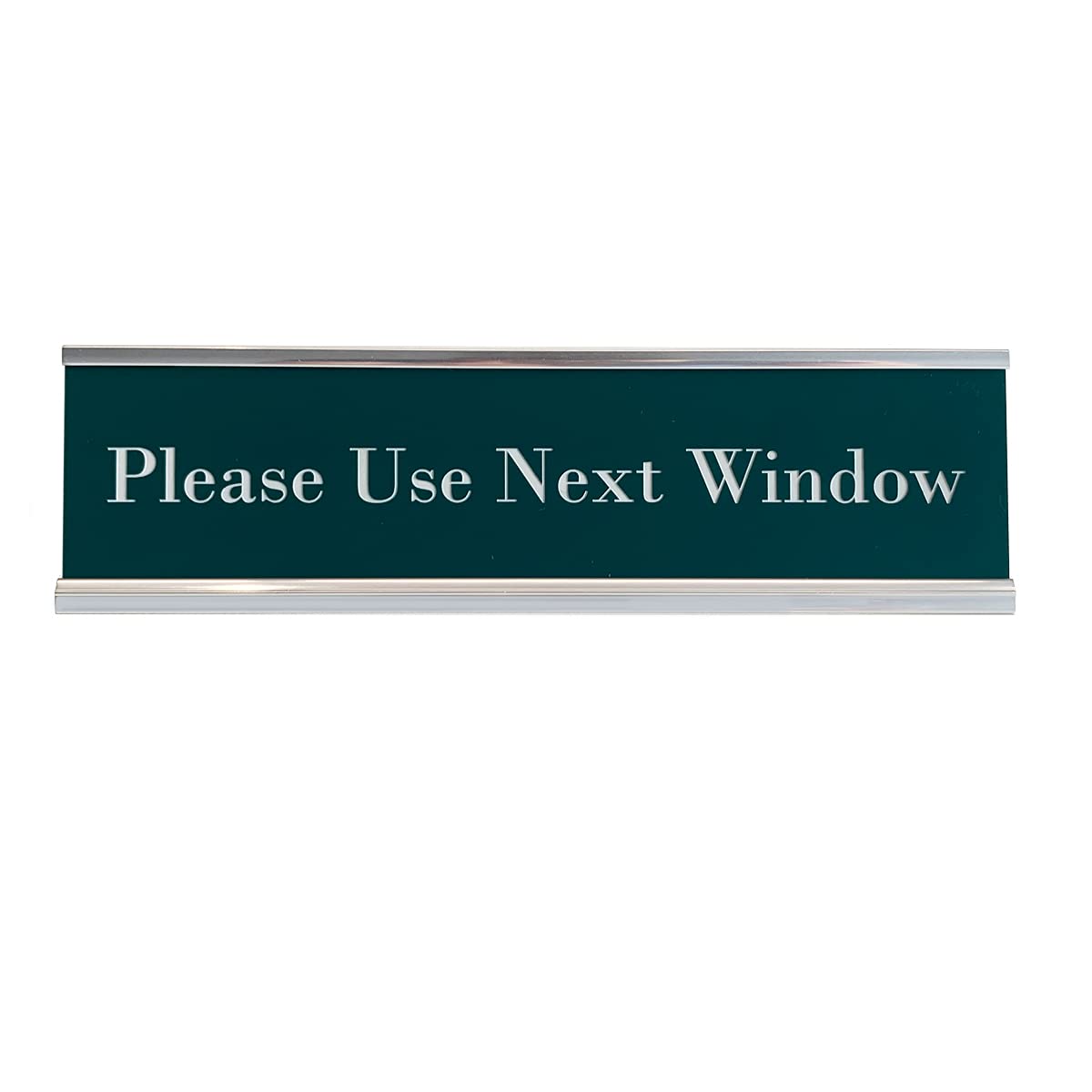 Amazon.com : NapTags Please Use Next Window Sign for Counter, 8" x 2 ...