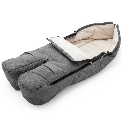 Amazon.com : Stokke Footmuff, Black Melange : Baby