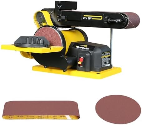 POWERTEC BD4600 Woodworking Belt Disc Sander, 4 X 6-Inch : Amazon.ca ...