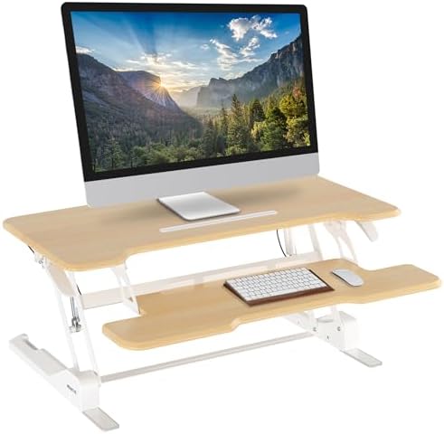 Amazon.com: Mount-It! Height Adjustable Standing Desk Converter, 38 ...