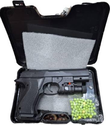 PSV Toys PUBG Mouser Gun Toy with Laser Light for Better Aiming, 100 ...