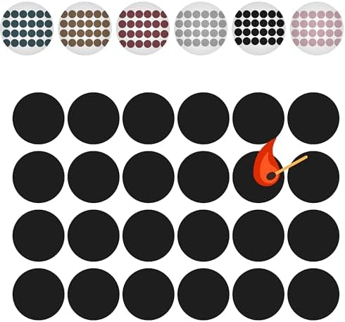 Amazon.com: 12 Count Sheet - 1" Round Adhesive Match Striker Paper ...