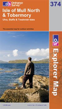 Isle of Mull North & Tobermory OS Explorer Map 374: Amazon.co.uk ...