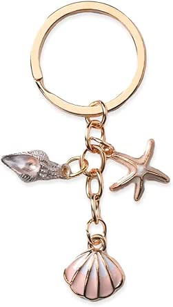 Beach Themed Gifts for Women Men Shell Starfish Keychain for Boys Girls ...