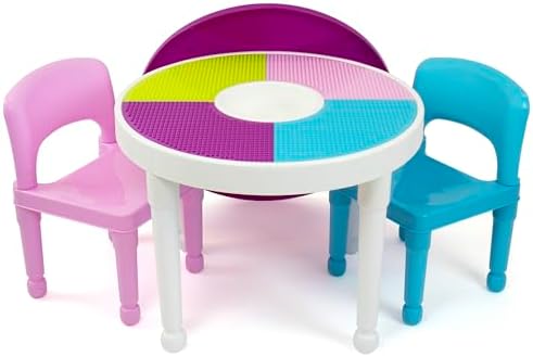 Amazon.com: DOREROOM Kids Table and Chair Set, Plastic Children ...