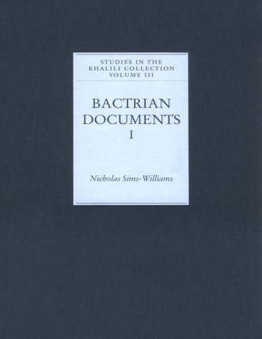 Amazon.com: Bactrian Documents from Northern Afghanistan: I: Legal and ...