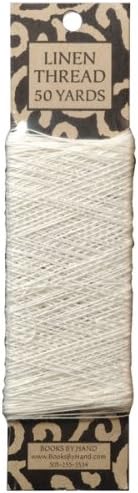 Amazon.com: Books by Hand Linen Thread, Archival Quality Natural ...
