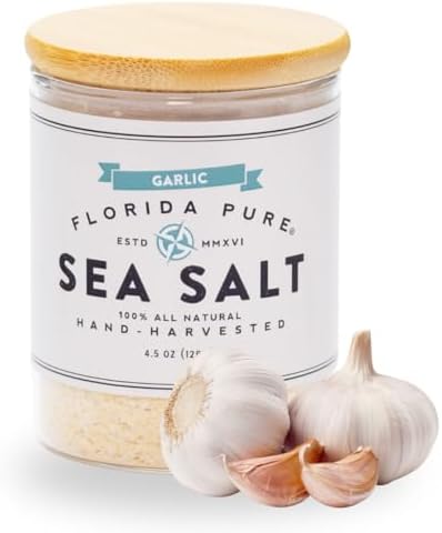 Amazon.com : FLORIDA PURE Garlic Sea Salt - 80+ Mineral Sea Salt ...