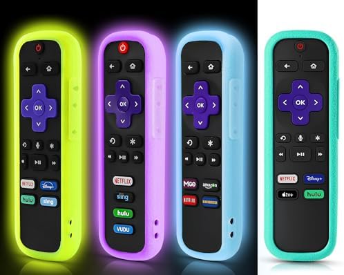 Amazon.com : 4 Pack Remote Cover for Roku, The Remote Case Compatible ...