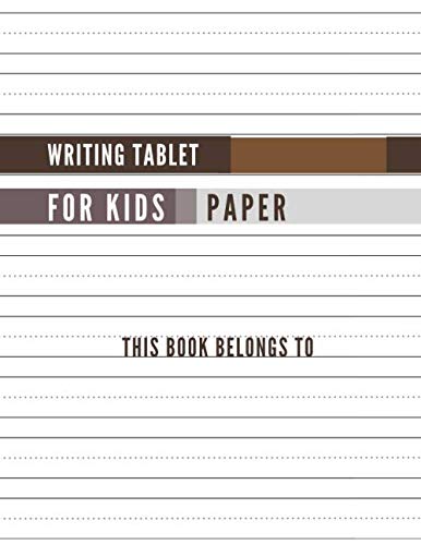 Amazon.com: Writing Tablet for Kids Paper: Notebook with Dotted Lined ...