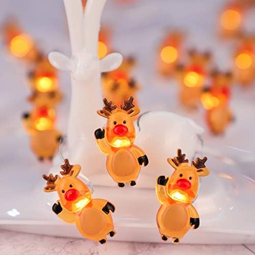 Amazon.com: Lights4fun, Inc. Christmas Lights Reindeer String Lights 5 ...