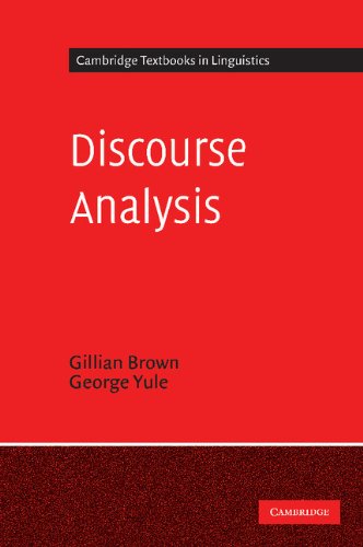 Discourse Analysis (Cambridge Textbooks in Linguistics) eBook : Brown ...