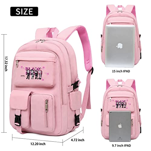 PALAY Blackpink Standard Backpack For Girls School Bags Blackpink Kpop ...