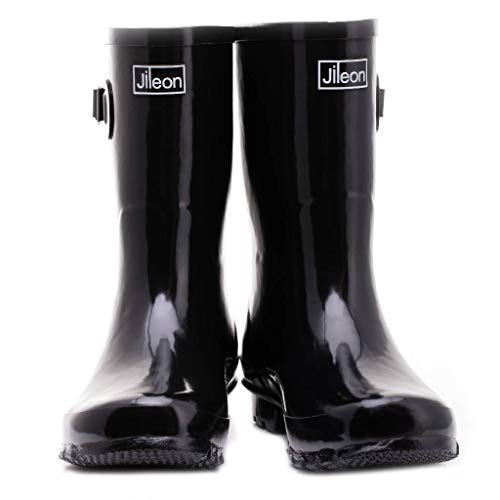 Jileon Half Height Wellies For Women – Wide Fit Blue | Ladies Wellies