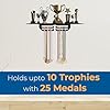 Metal Trophy Display Stand with Medal Holder for Wall- Holds Up to 8 ...