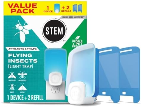 Amazon.com: STEM Light Trap, Attracts and Traps Flying Insects, Emits ...