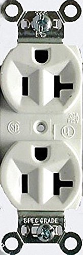 Cooper Wiring Devices Commercial Duplex Receptacle (CR20W-BOX) : Amazon ...