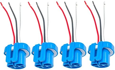 Amazon.com: 4pcs 9007 HB5 LED Bulbs Female Socket 3-Wires Socket Holder ...