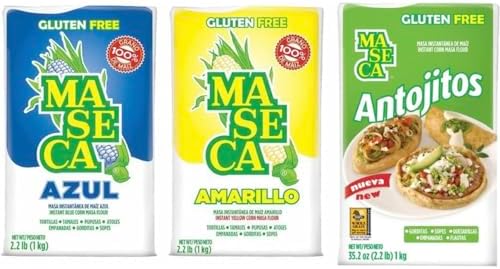 Amazon.com : Maseca Corn Instant Masa Flour Variety Pack of 3 : Grocery ...