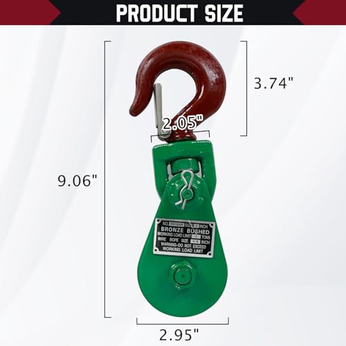 Snapklik.com : Gooeap 2 Ton Snatch Block