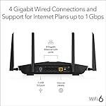 NETGEAR Nighthawk WiFi 6 Router (RAX43) 5-Stream Dual-Band Gigabit ...