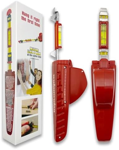 Picture Hanging Tool with Level, All-in-One Picture Hanging Level ...