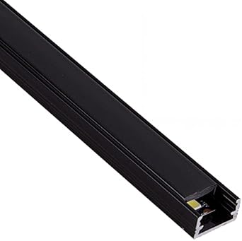 ledomec 2m LED ALU Profil Slim LED Leiste (14x7mm) in Schwarz mit ...