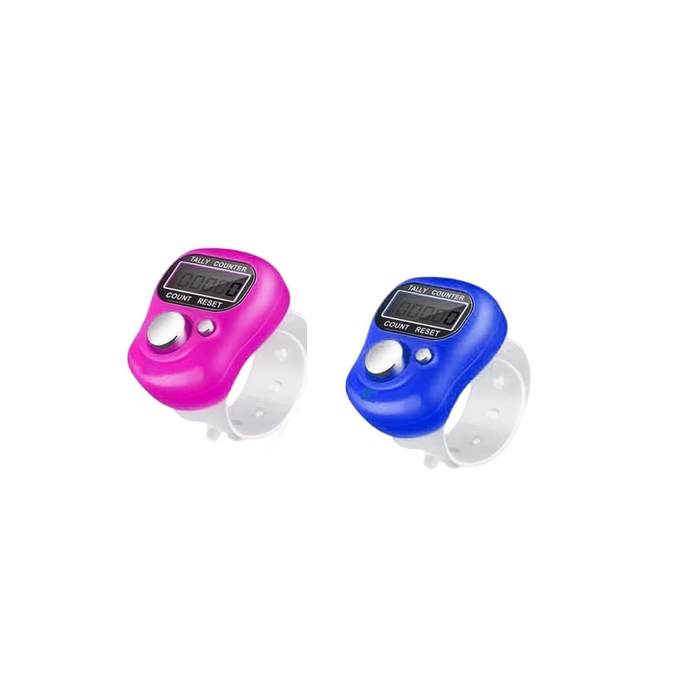 2 Piece Digital Mini Hand Tally Counter Finger Ring Digital Electronic ...
