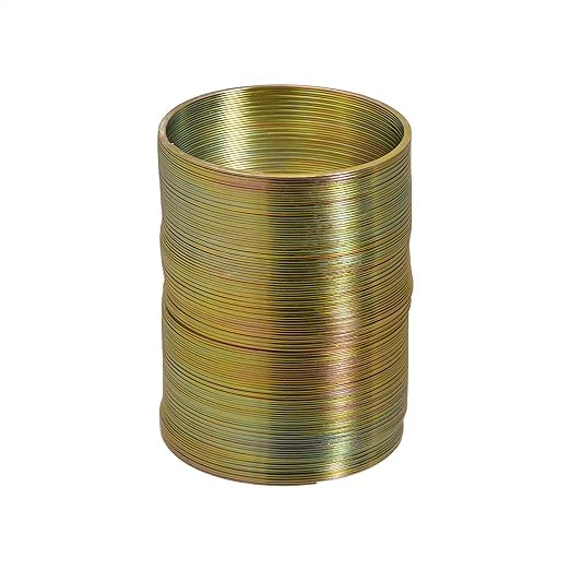 Buy Metal Slinky Coil Spring (Pack of 1) - 1.5 Inch Gold Metal Coil ...