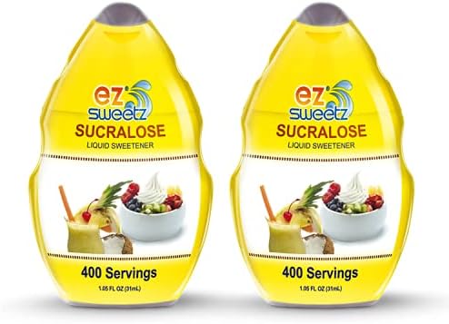 EZ-Sweetz (2 Pack 1.05oz - Liquid Sweetener 400 Servings/Bottle ...