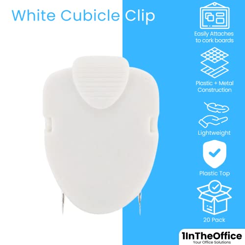 Snapklik.com : 1InTheOffice White Cubicle Wall Clips