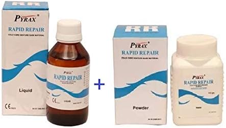 Pyrax Combo Pack of Rapid Repair Powder 100 gms Veined Pink and Liquid ...