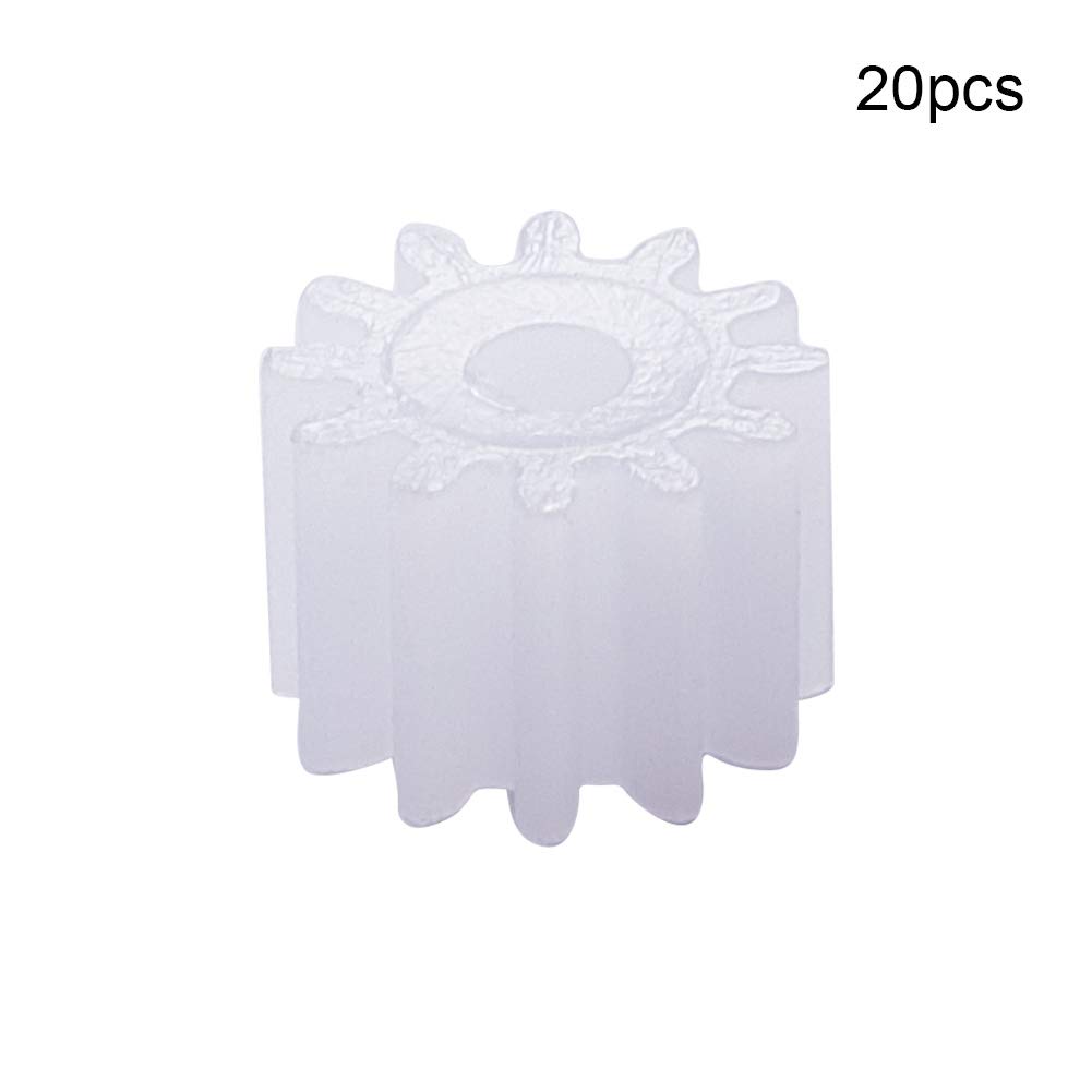 Othmro 20 piezas de engranajes de plástico 12 dientes modelo 122A ...